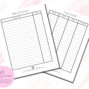 Diamond Painting Journal, Printable Digital Diamond Painting Log Book ...