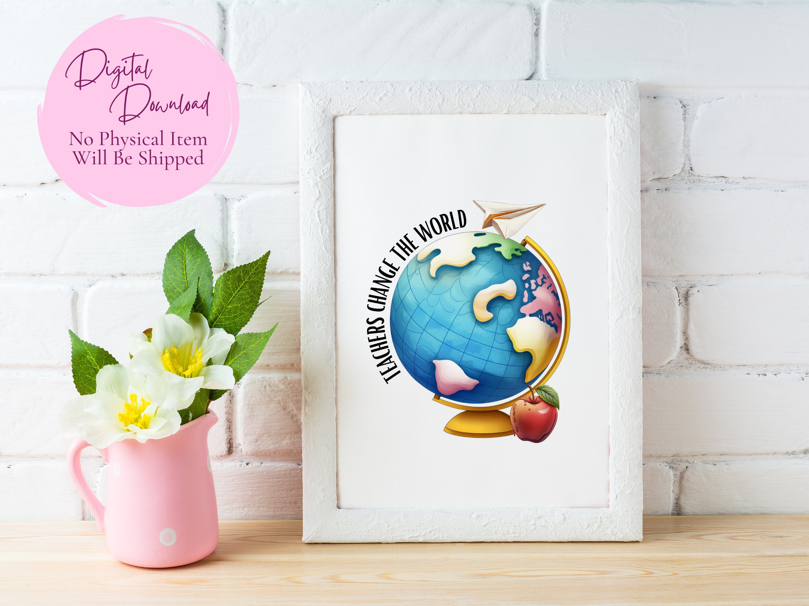 Teachers Change the World PNG, Teacher Sublimation Design, Daycare ...
