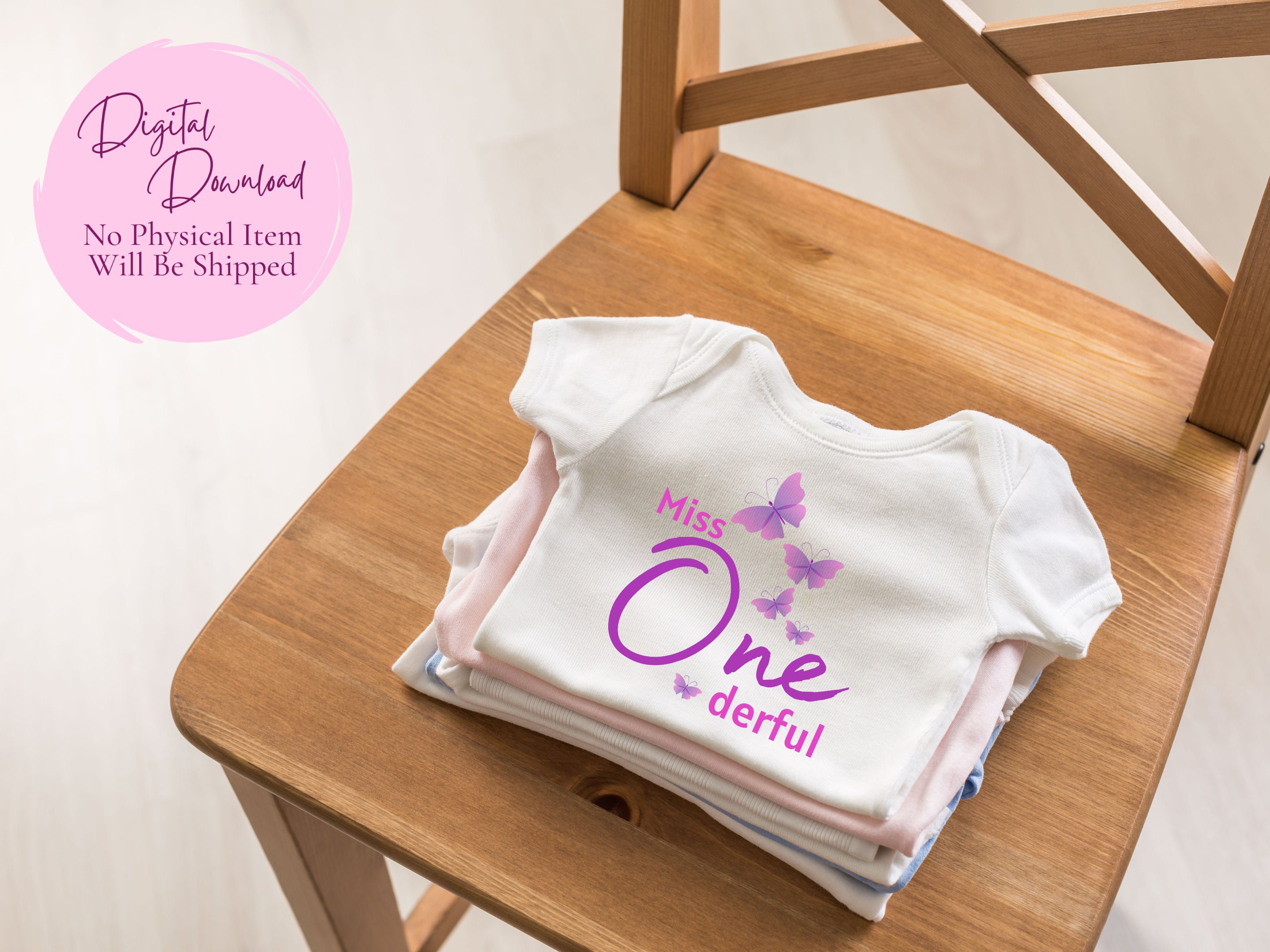 Miss One-derful PNG, First Birthday Digital Download, Baby Girl's ...