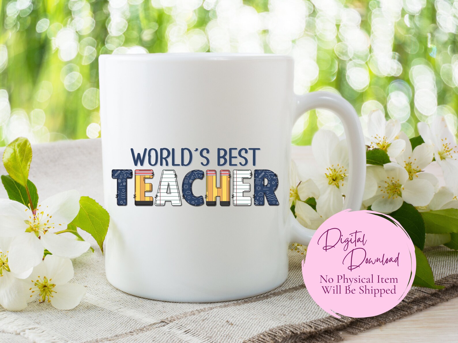 World's Best Teacher PNG, Teacher Sublimation Design, Prof Sublimation ...