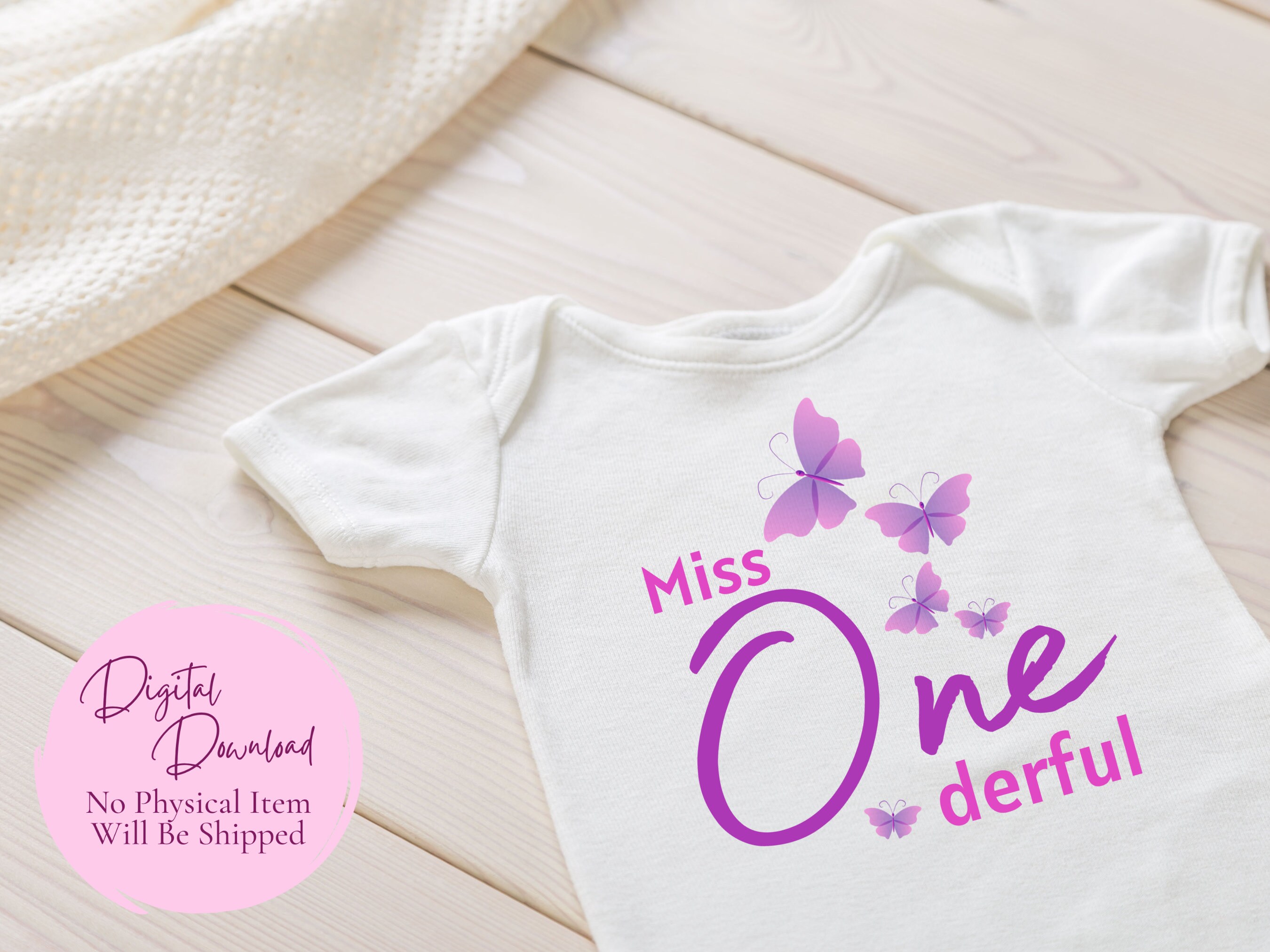 Miss One-derful PNG, First Birthday Digital Download, Baby Girl's ...