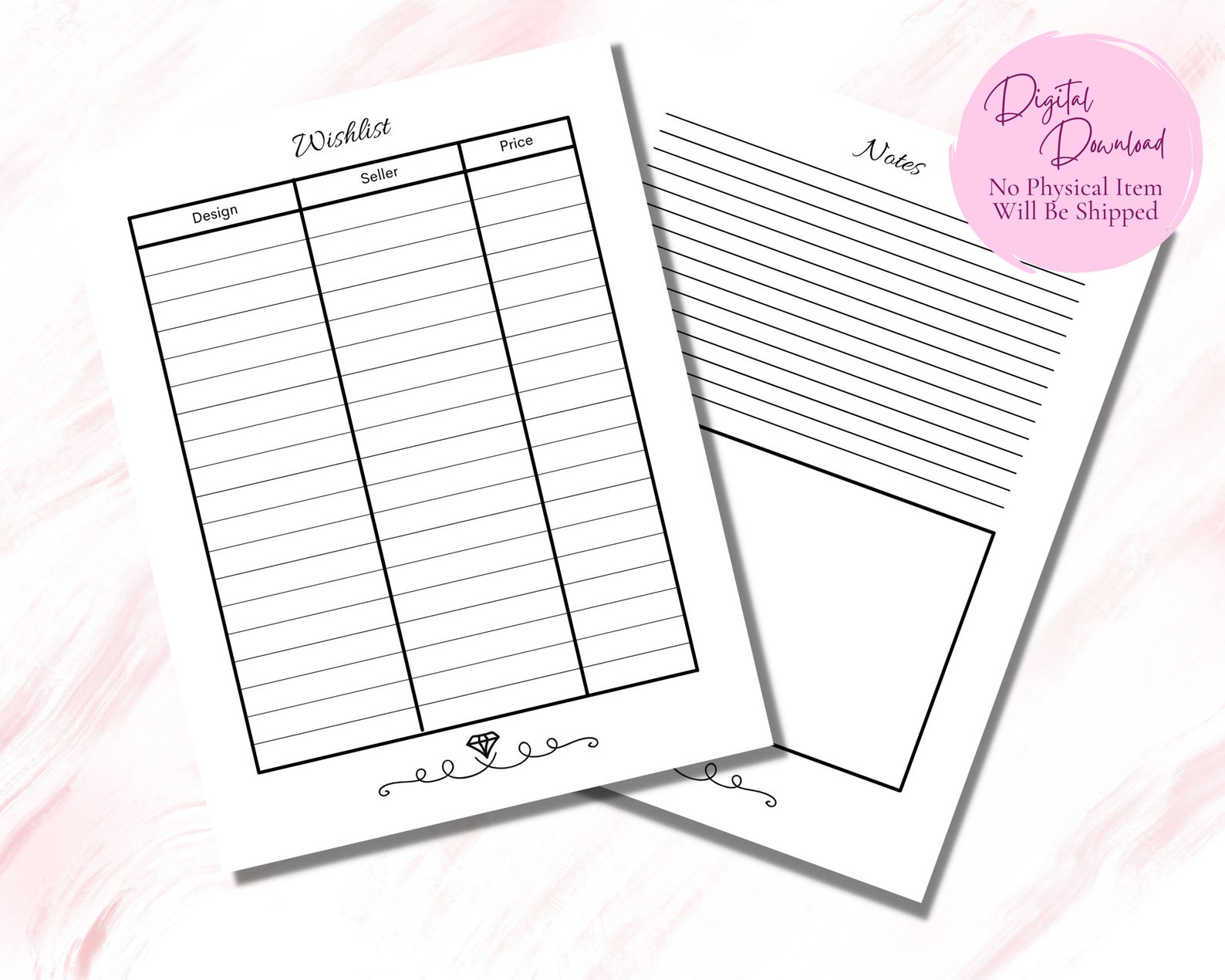 Diamond Painting Journal, Printable Digital Diamond Painting Log Book ...