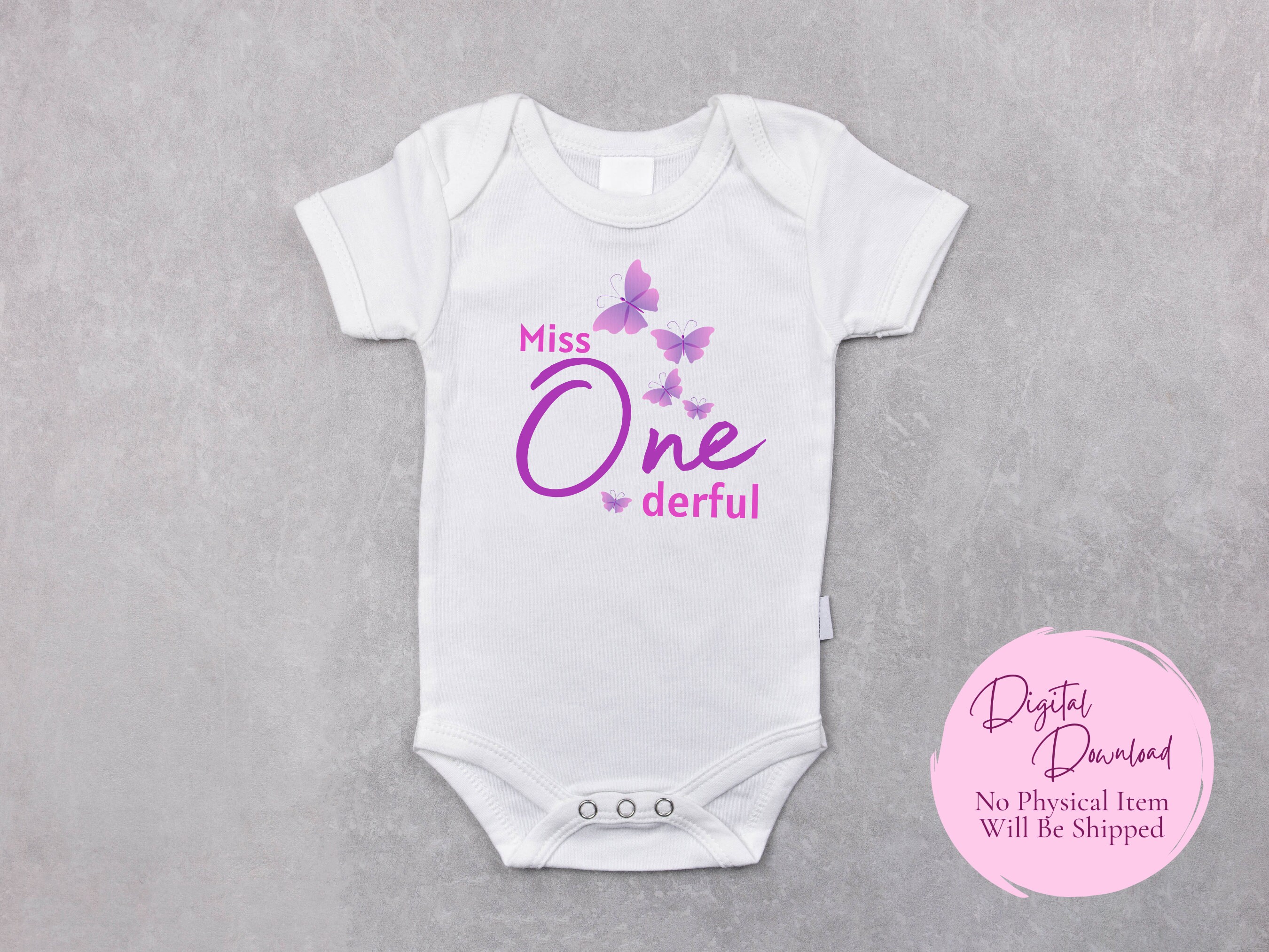 Miss One-derful PNG, First Birthday Digital Download, Baby Girl's ...