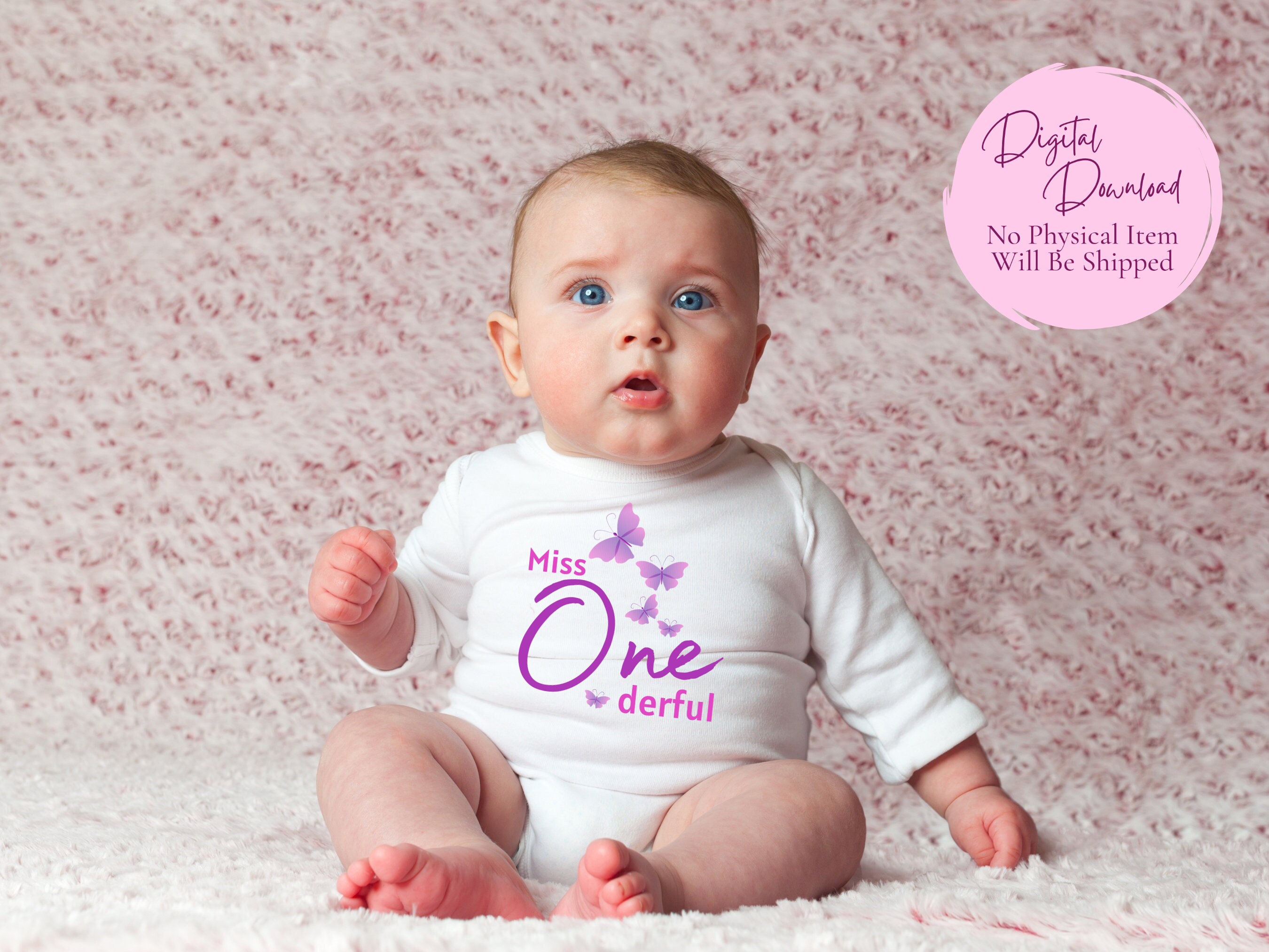 Miss One-derful PNG, First Birthday Digital Download, Baby Girl's ...