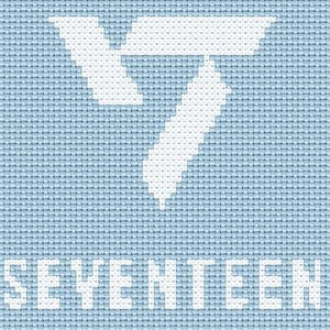 Seventeen Logo Kpop Cross Stitch Pattern - Etsy