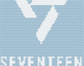 Seventeen Miniteen Kpop Cross Stitch Pattern Bundle - Etsy