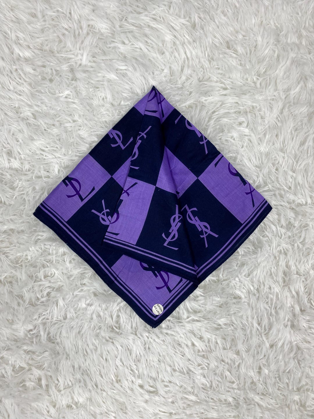 Vintage YSL Handkerchief Yves Saint Laurent Bandana Gift for Her ...