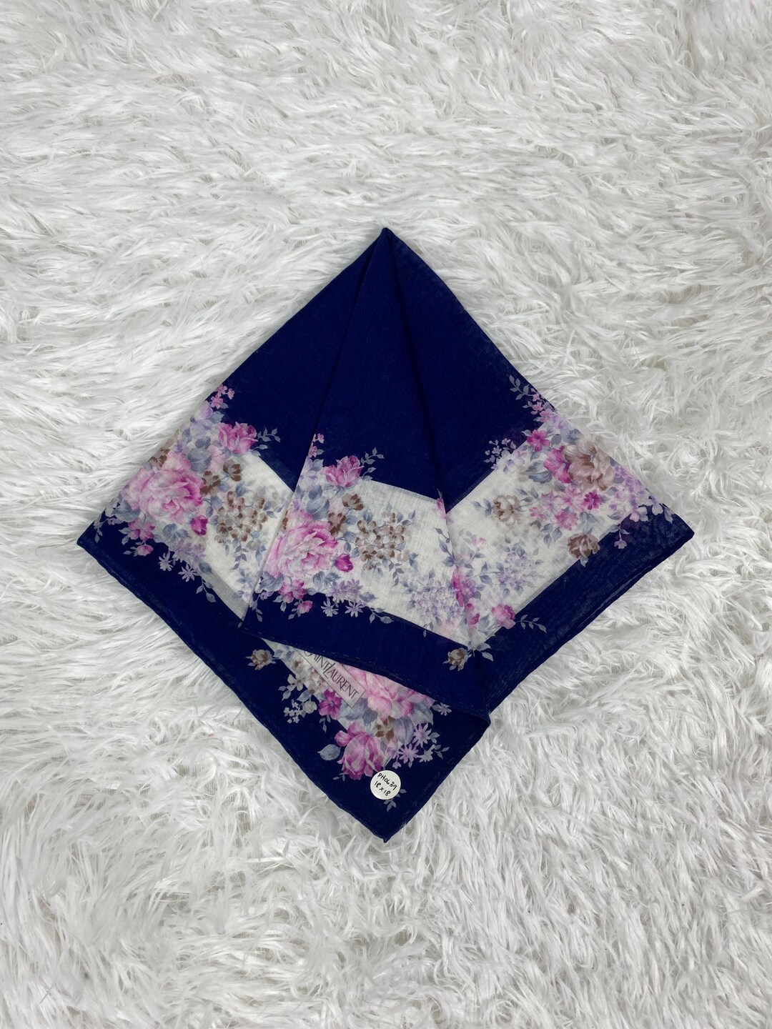 Vintage YSL Handkerchief Yves Saint Laurent Bandana Gift for Her ...
