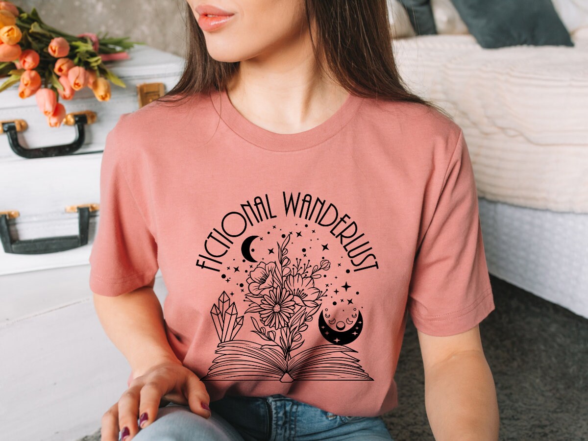 Fictional Wanderlust Shirt Bookcore Shirt Librarian Shirt - Etsy