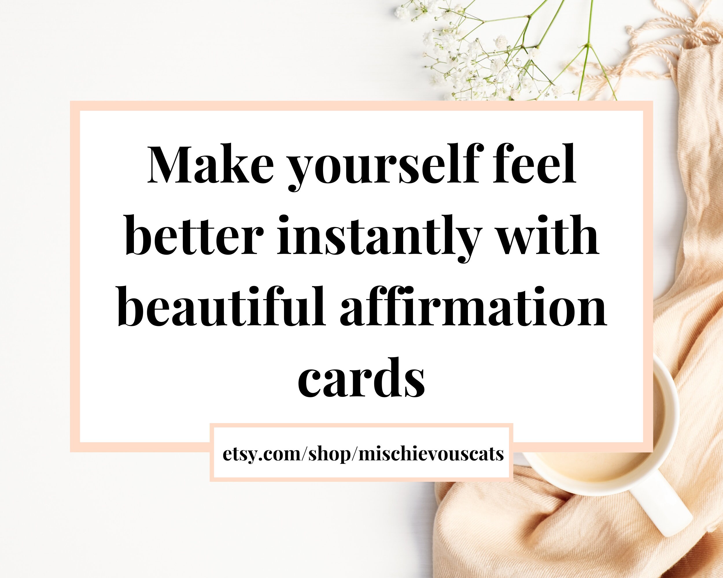 Printable Mental Health Affirmation Cards for Self-esteem ...