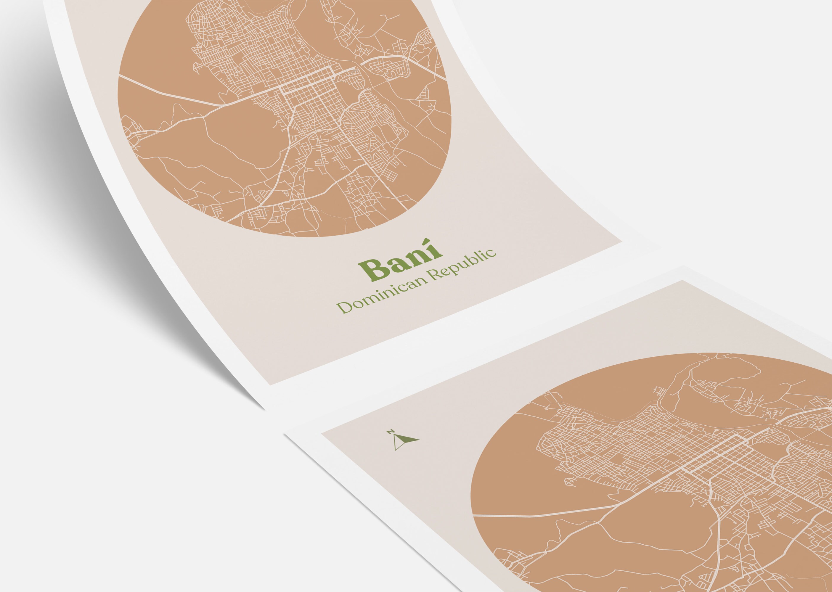 Baní Map - Dominican Republic (digital Print, Dominican Wall Art ...