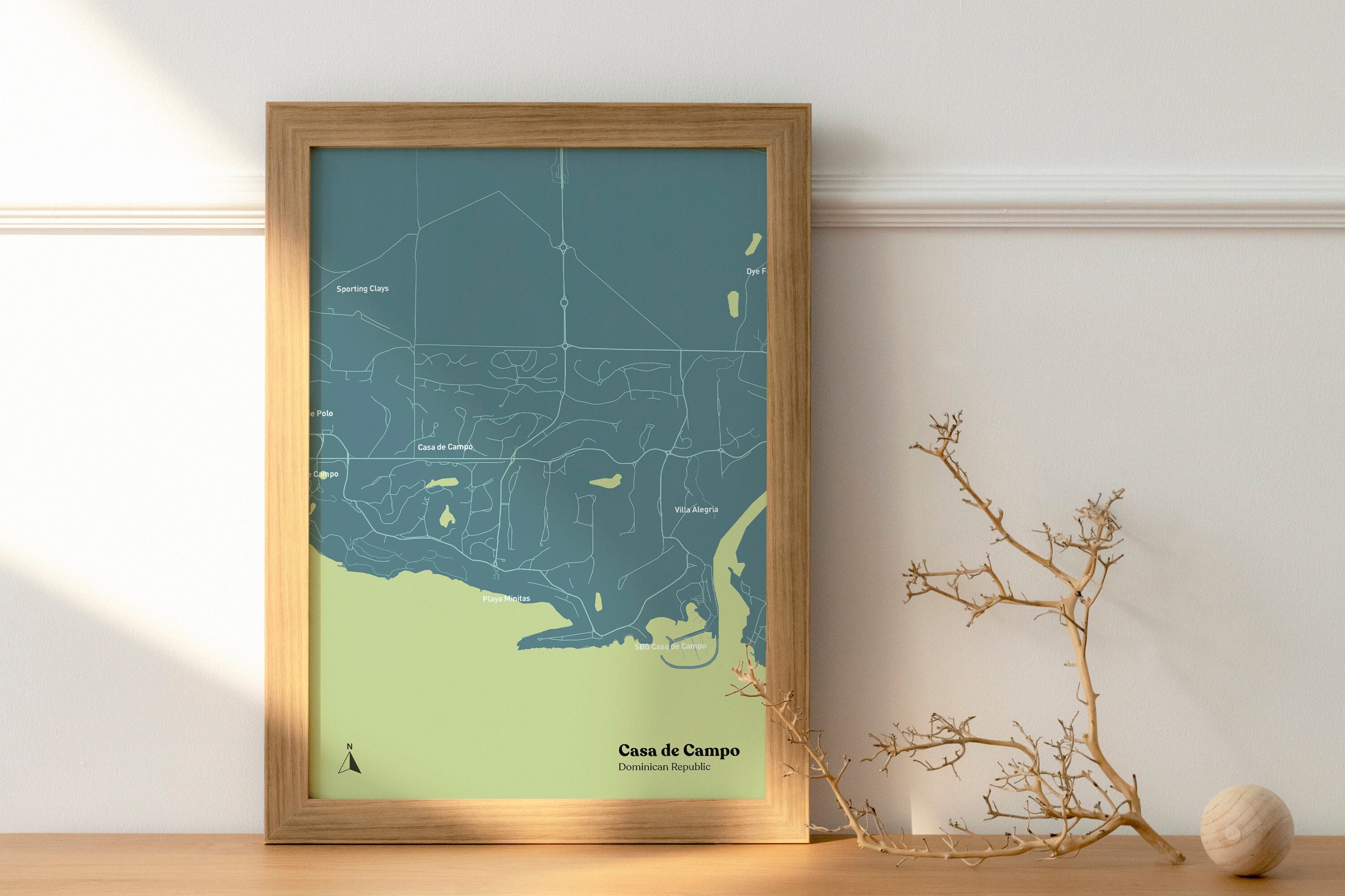 Casa De Campo - Dominican Republic Map (dominican Map Print, Casa De ...