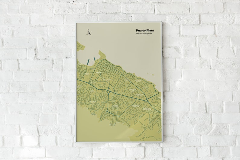 Puerto Plata - Dominican Republic Map (dominican Map Print, Puerto ...