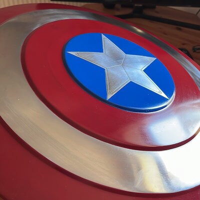 Marvel-inspired Captain America Shield Replica Handcrafted Cosplay Prop ...