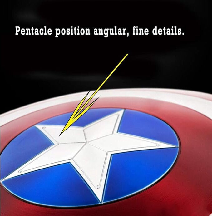 Marvel-inspired Captain America Shield Replica Handcrafted Cosplay Prop ...