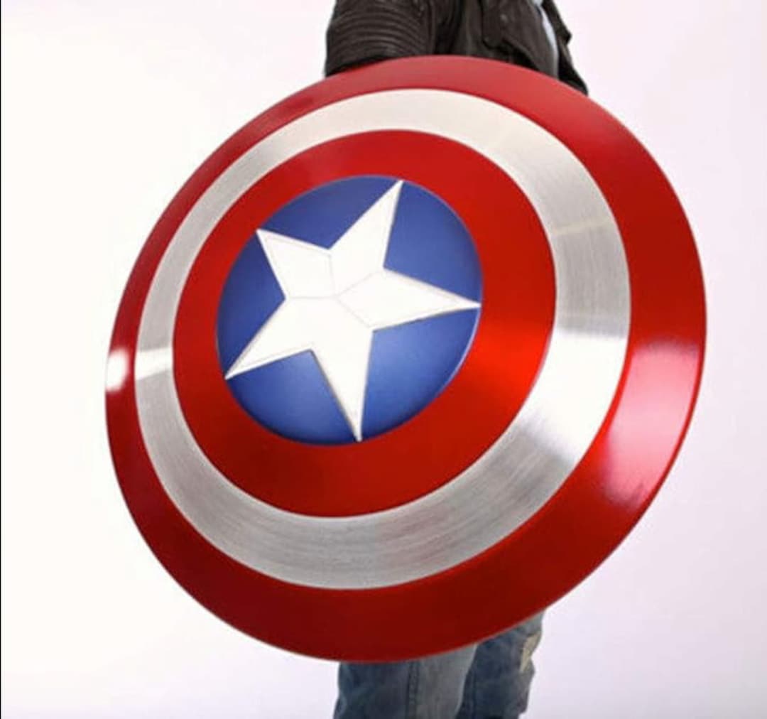 Marvel-inspired Captain America Shield Replica Handcrafted Cosplay Prop ...