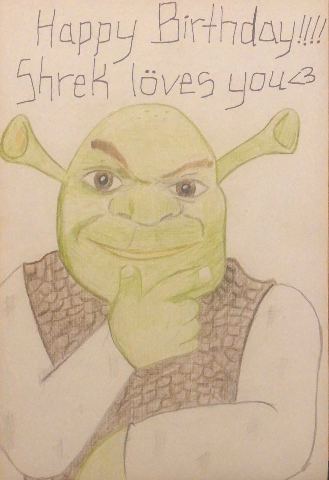 Random Shrek on Paper - Etsy