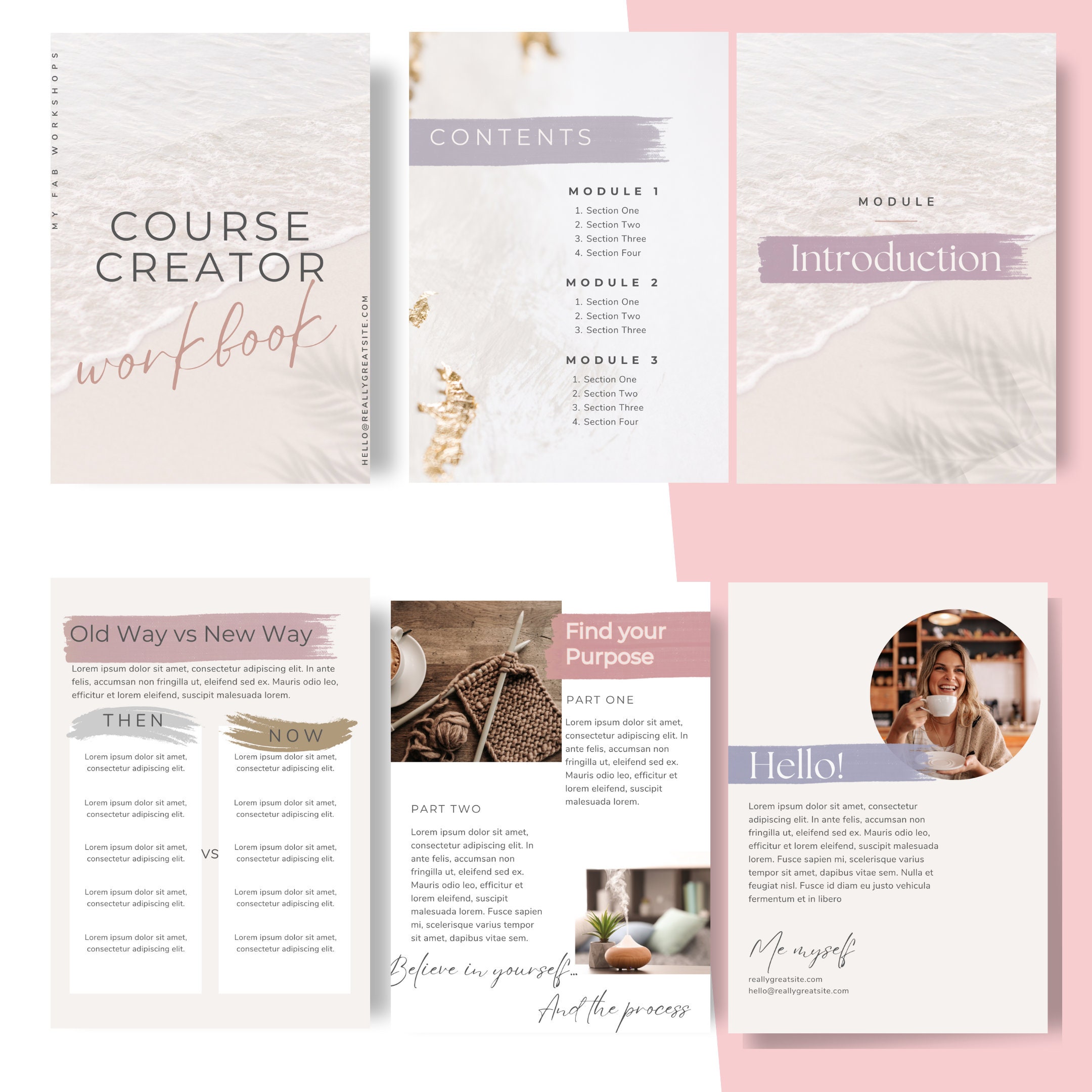 Course Creator Digital Printable Template 17 Pages Editable Create Your ...