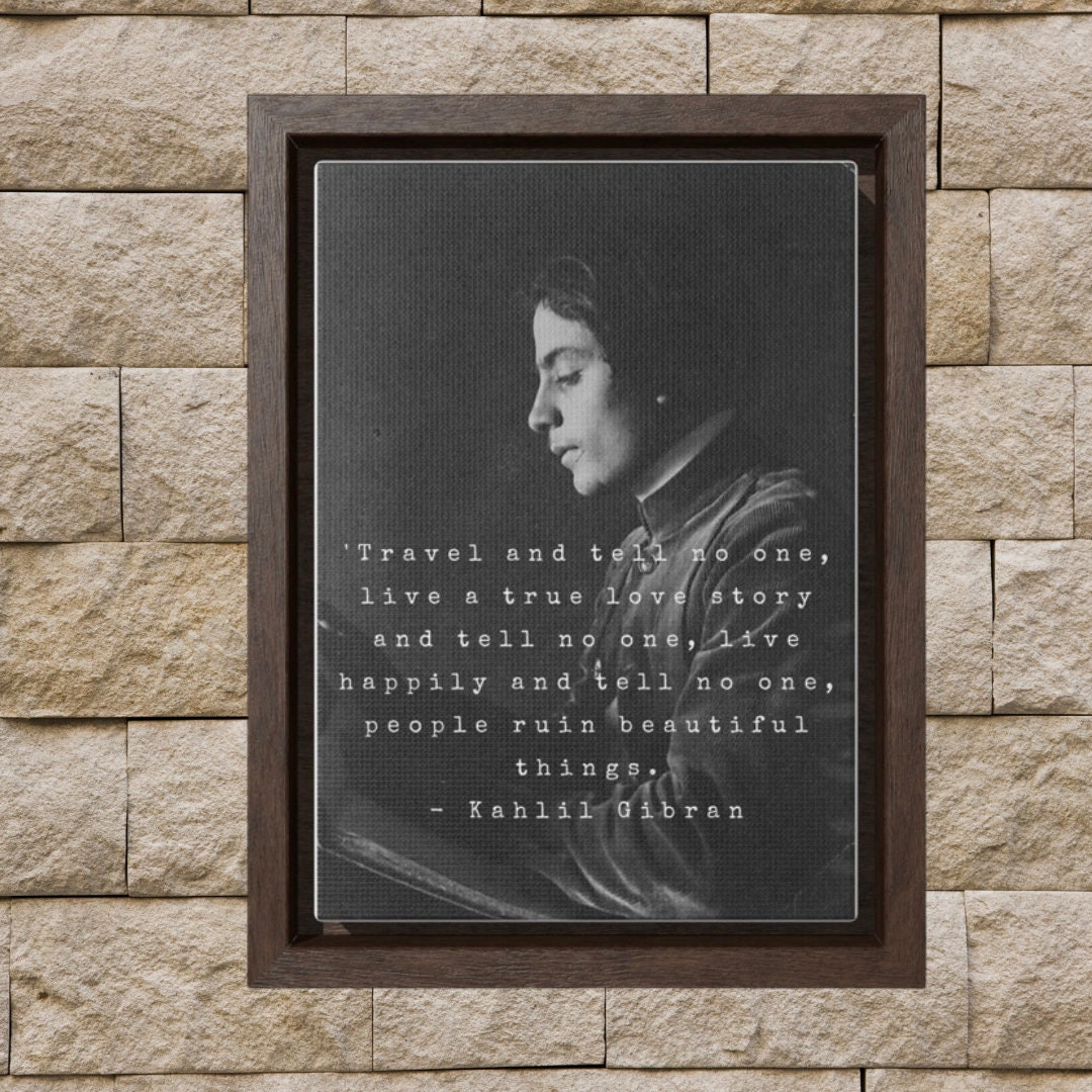 Khallil Gibran Kahlil Gibran Portrait Quote Wall Art Gibran Quote ...