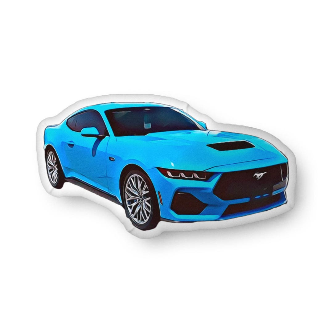 Handcrafted Mustang GT Car-shaped Pillow - Perfect Gift for Auto ...