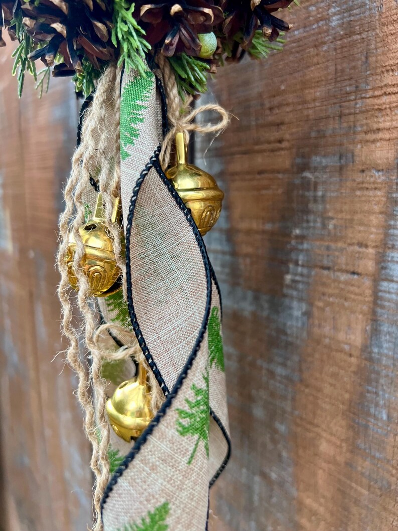 Pine Cone Kissing Ball, Yule Witch Bells, Sleigh Bells, Natural Pine ...