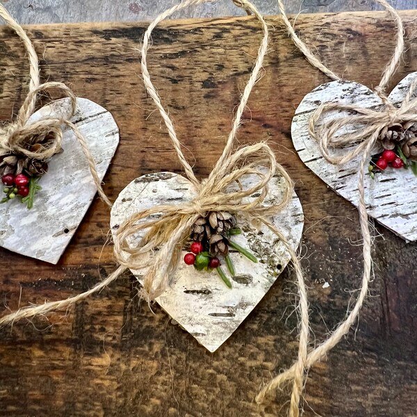 Birch Bark Ornament - Etsy