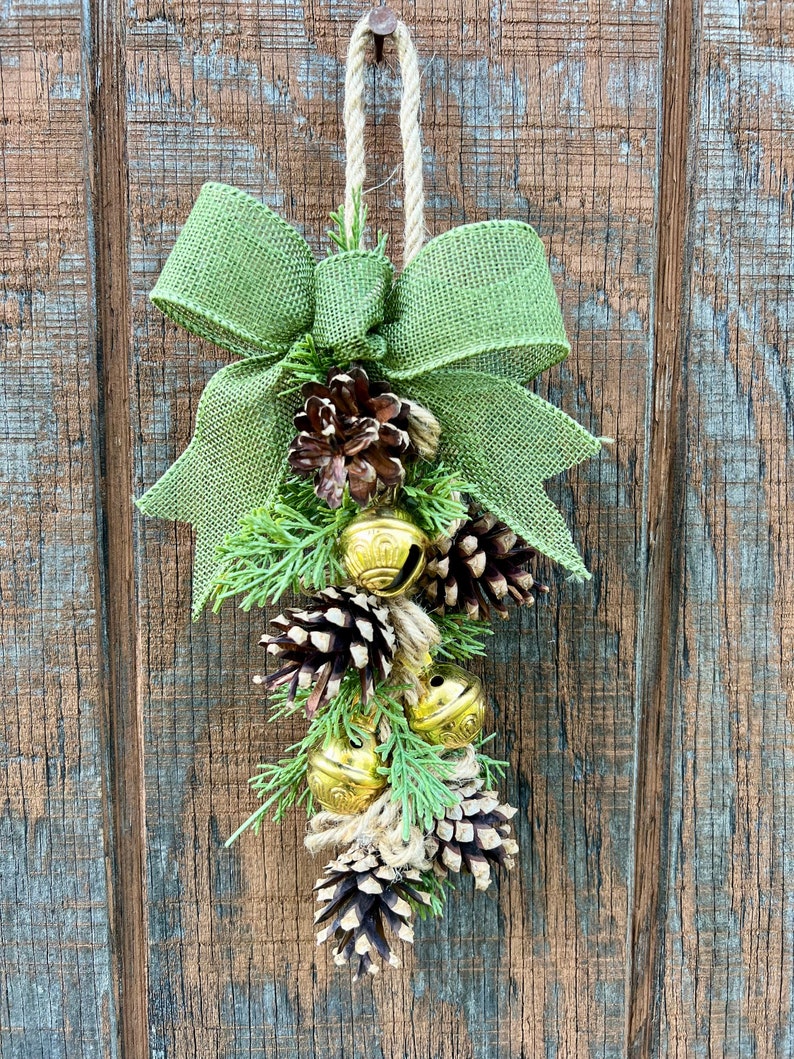 Yule, Solstice Witch Bells, Sleigh Bells, Wisconsin Pine Cones ...