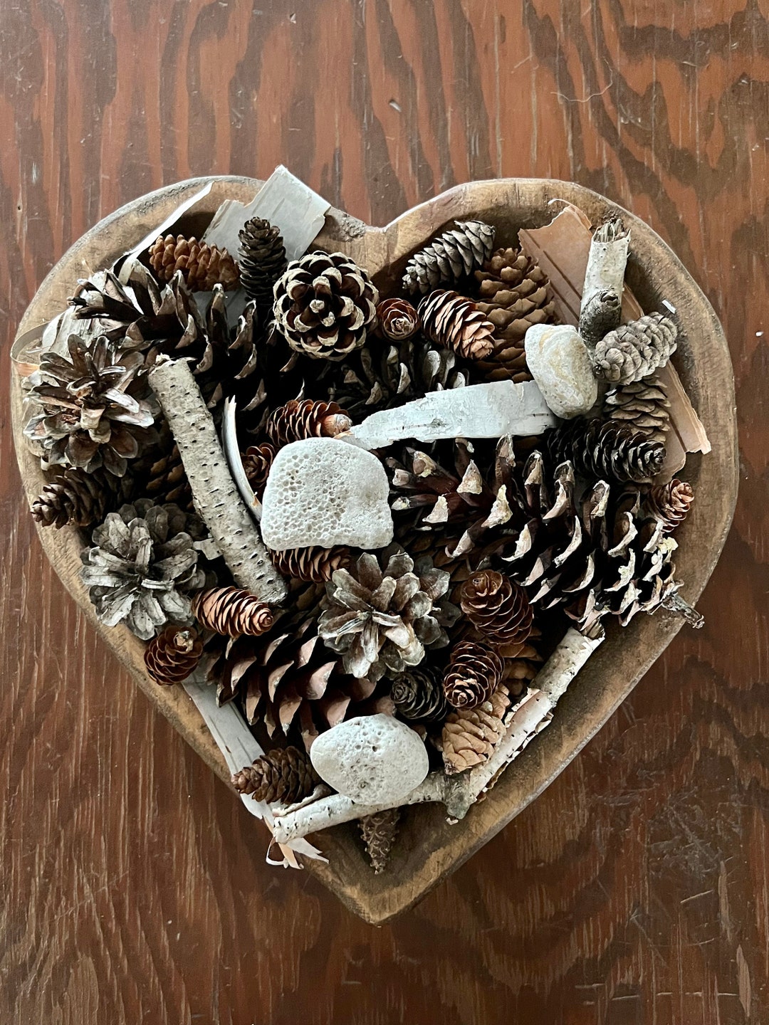 Pine Cone Mix, Lake Michigan Rocks, Door County WI, Pine Cone Birch Mix ...