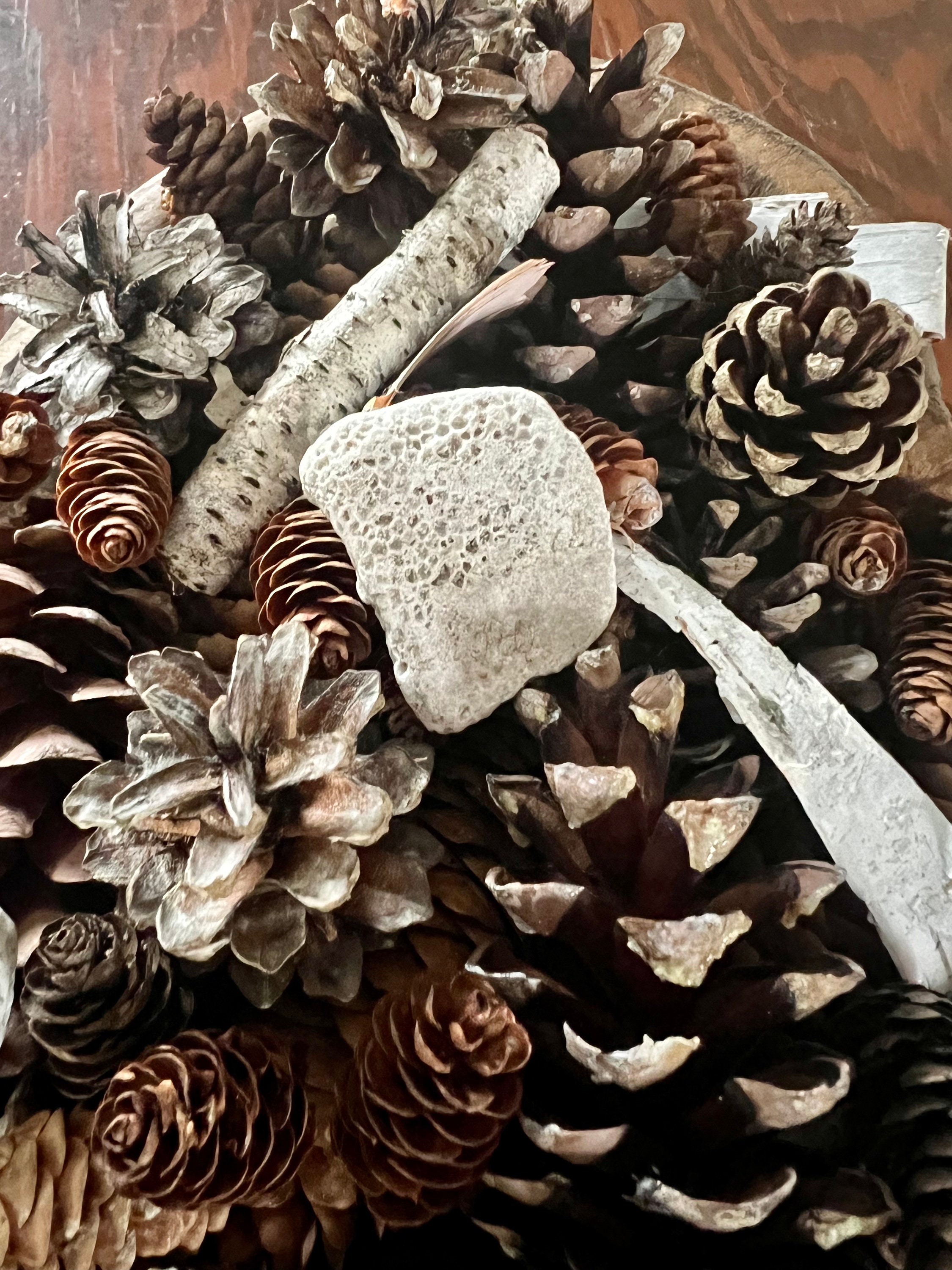 Pine Cone Mix, Lake Michigan Rocks, Door County WI, Pine Cone Birch Mix ...