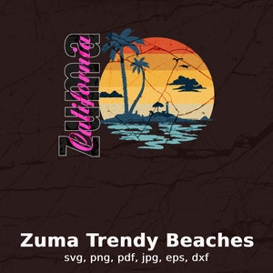 Zuma Png, Zuma Svg, Zuma Digital Download, Zuma Beach Cut File, Zuma ...