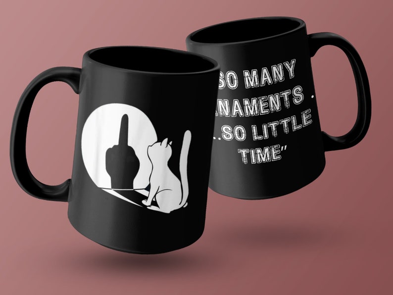 Humorous Coffee Cup Features Feline Rebellion, Many Ornaments Little ...