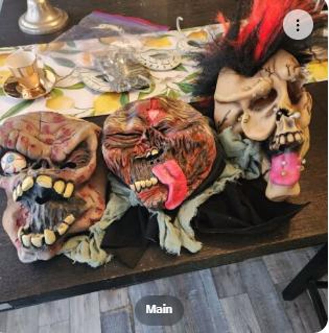 3 Full Scary Halloween Rubber Real Life Mask - Etsy