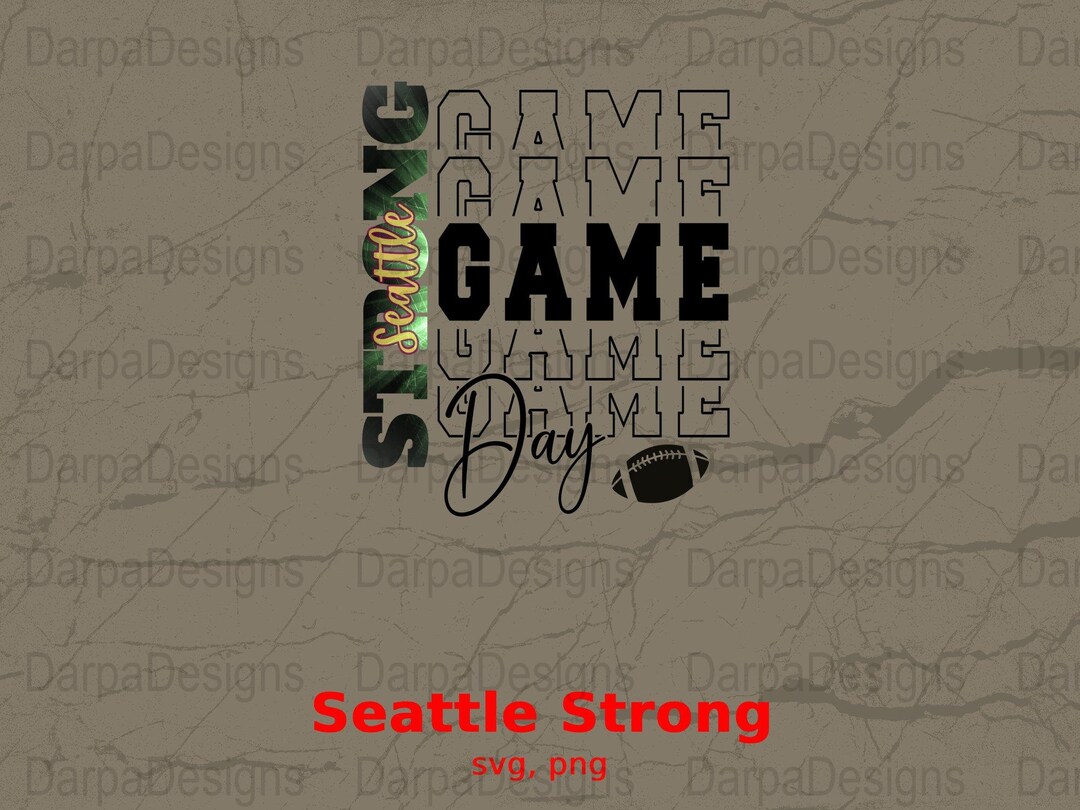Seattle Strong Football Shirt Design Download - Etsy