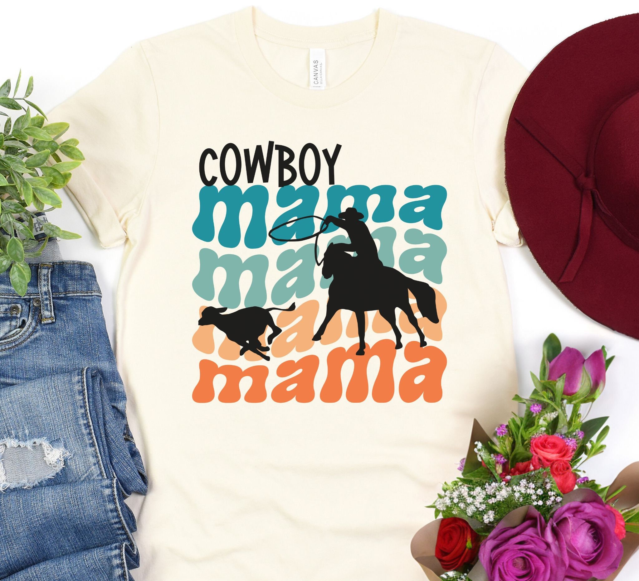 Rodeo Mom Shirt, Cowboy Mom Shirt, Rodeo Mom Gift, Rodeo Mom Tee ...