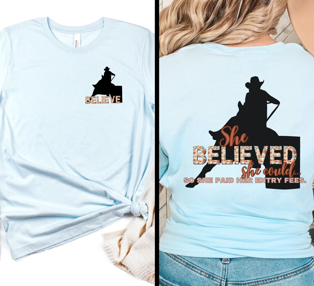 Gift for Barrel Racer, Barrel Racing Shirt, Barrel Racing T-shirt ...