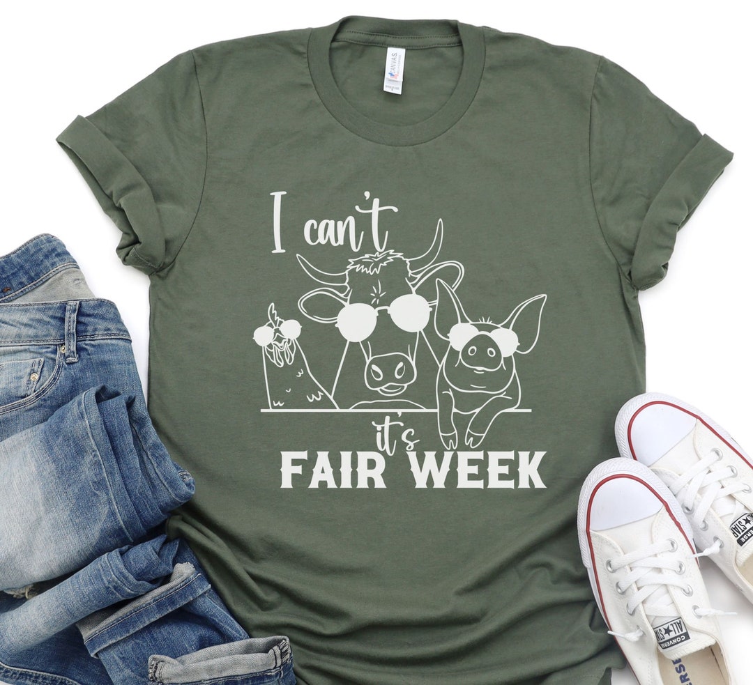 I Can't It's Fair Week T-shirt, Fair Shirt, Fair Week Tee, 4-H Leader ...