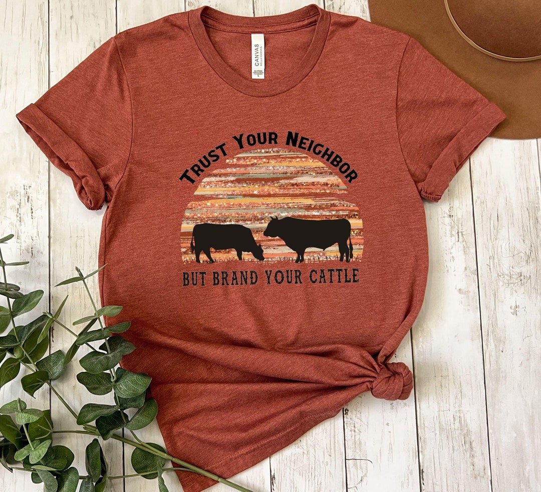 Funny Rancher T Shirt, Gift for Cattle Rancher, Cow Tee, Brand T-shirt ...