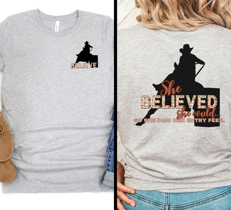 Gift for Barrel Racer, Barrel Racing Shirt, Barrel Racing T-shirt ...