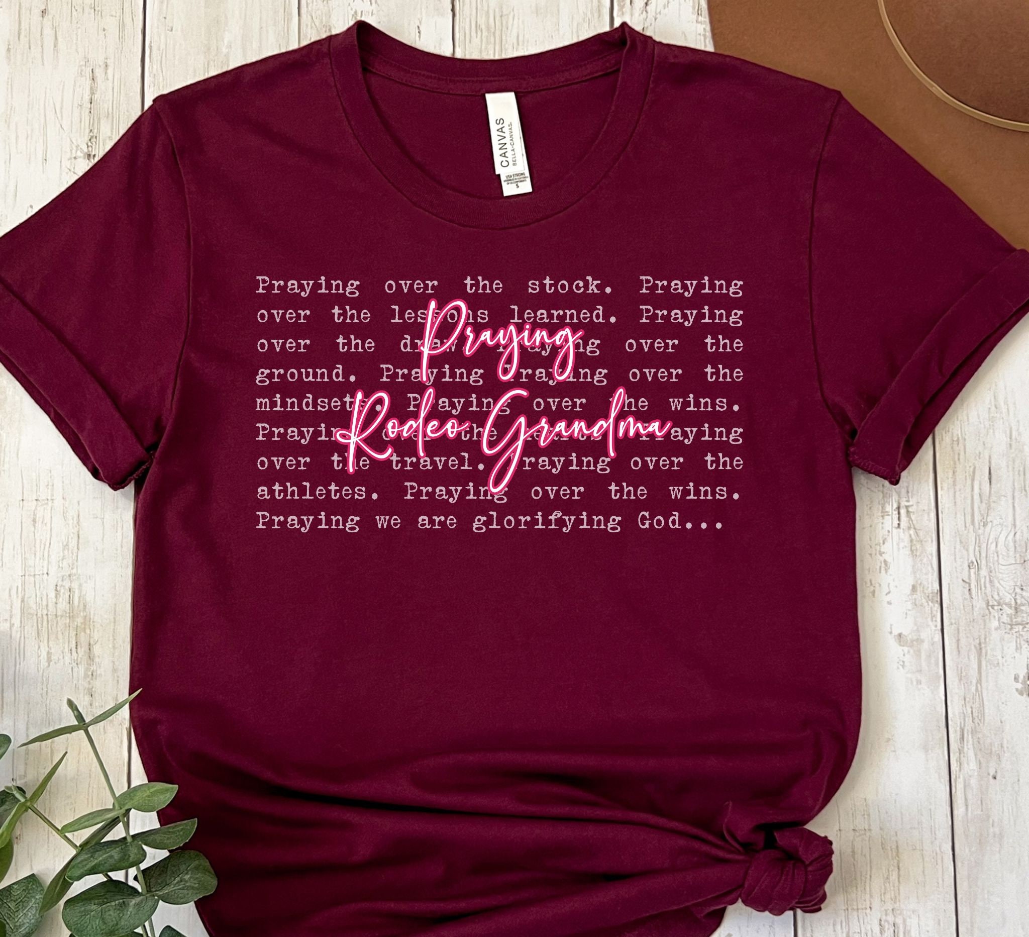 Praying Rodeo Grandma Shirt, Praying Rodeo Grandmother T-shirt, Gift ...