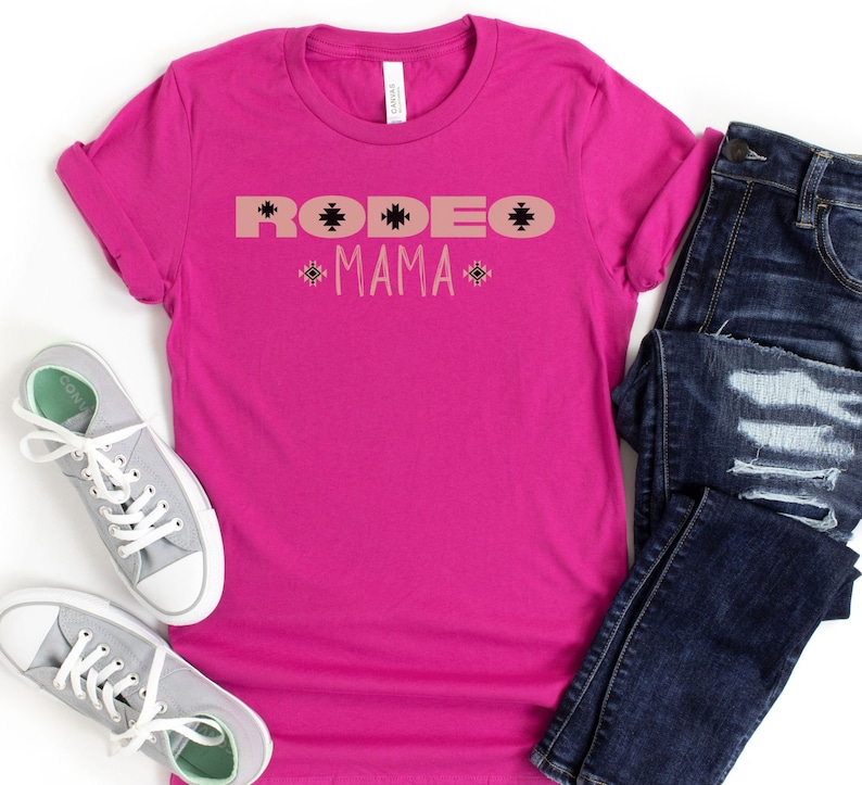 Rodeo Mama T-shirt, Rodeo Mom Gift, Western Mothers Day Gift, Rodeo ...