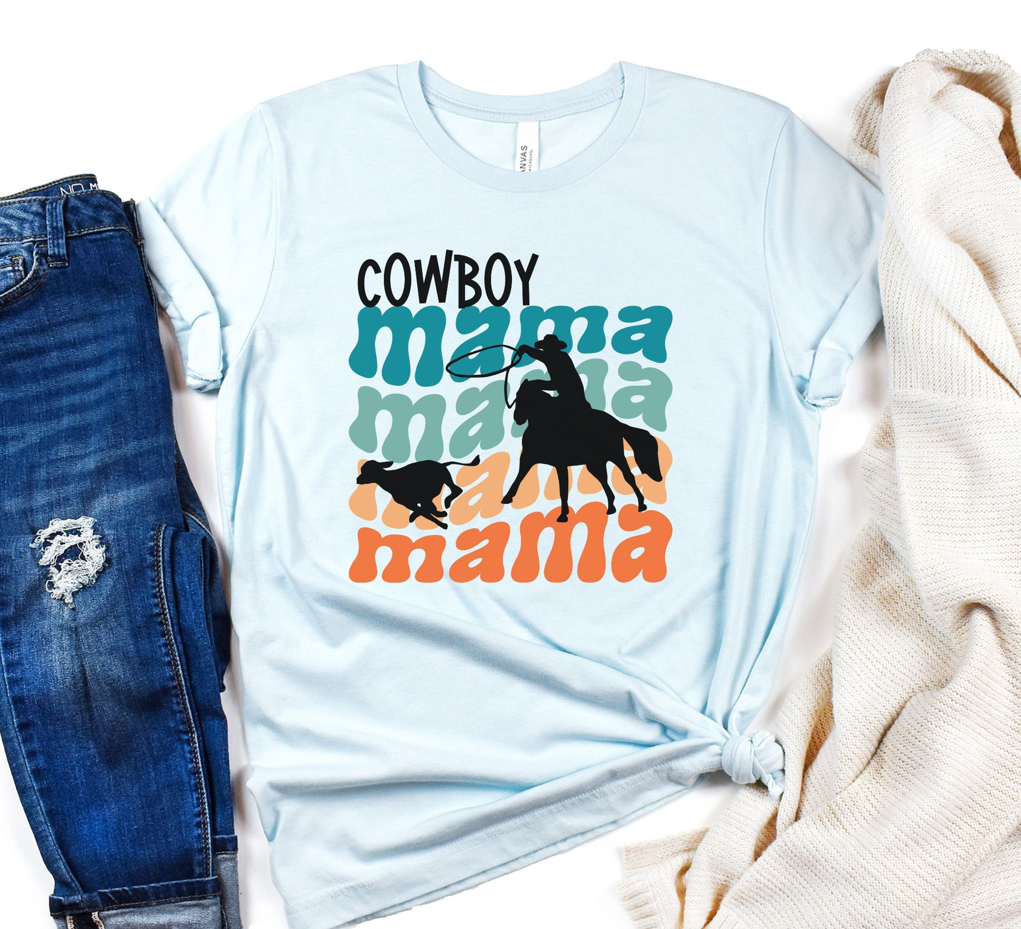 Rodeo Mom Shirt, Cowboy Mom Shirt, Rodeo Mom Gift, Rodeo Mom Tee ...