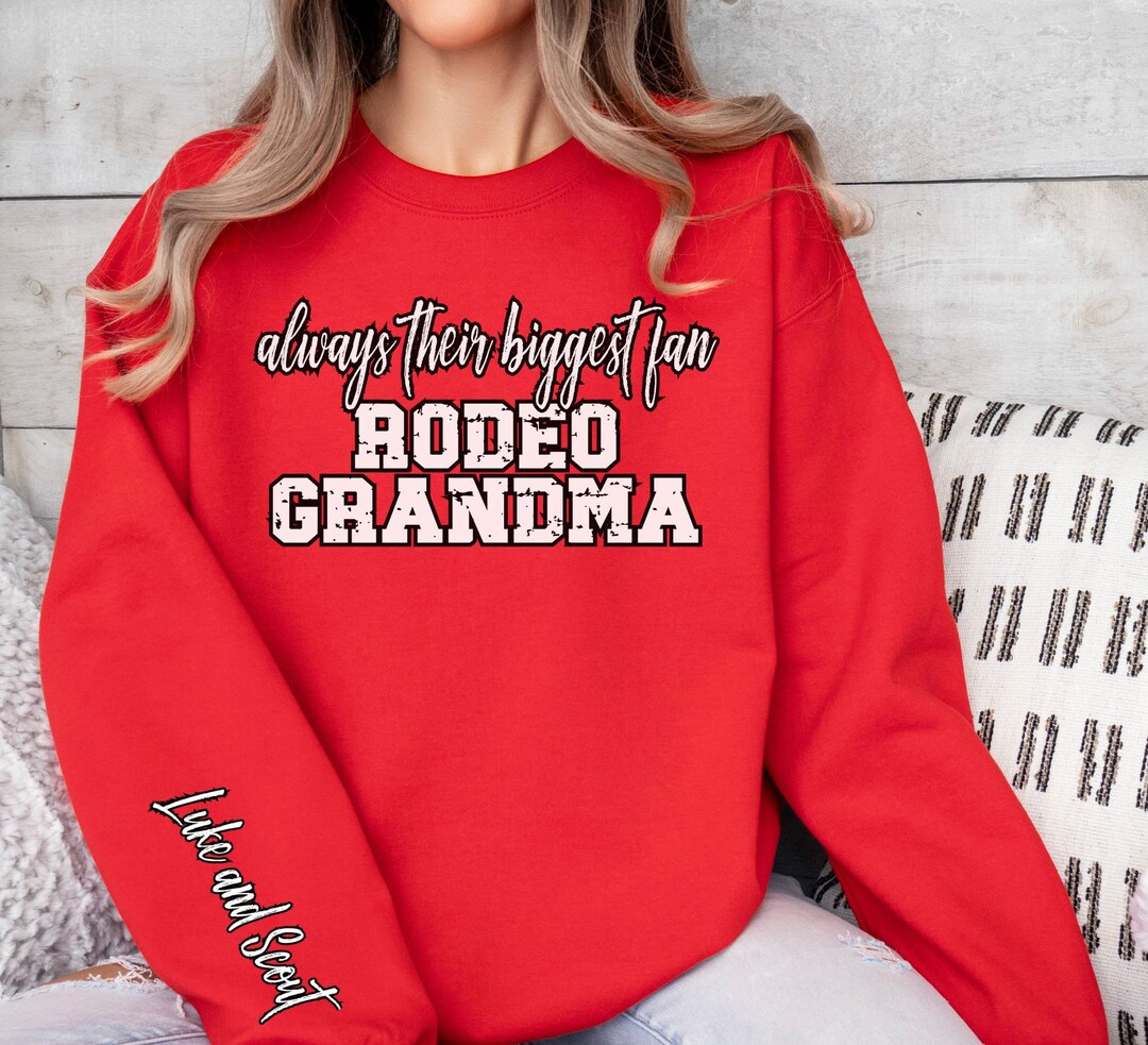 Rodeo Grandma Gift, Rodeo Grandma Shirt, Biggest Fan Rodeo Grandma ...