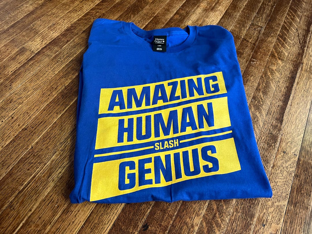 Amazing Human Slash Genius T-shirt - Etsy