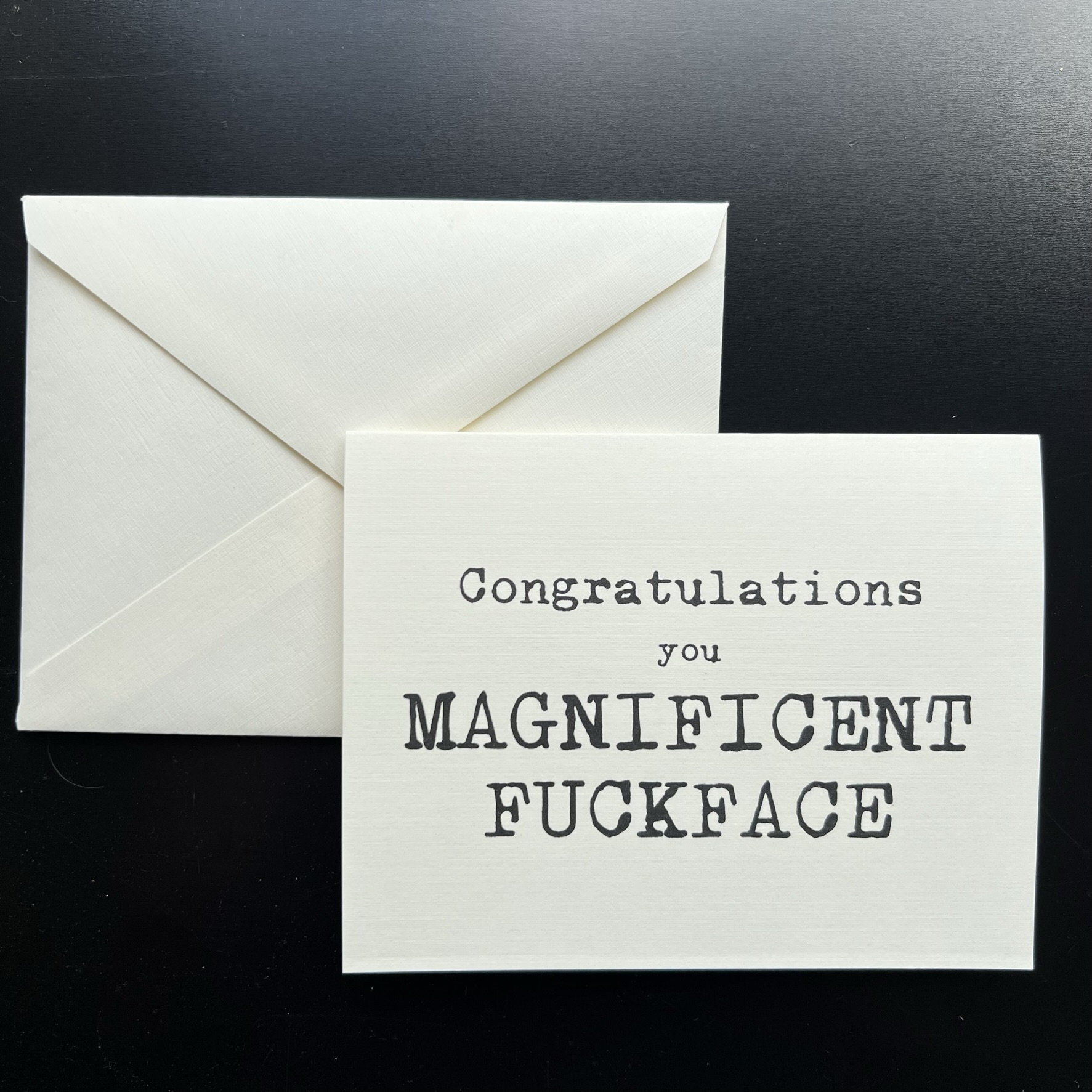 Congratulations You Magnificent Fuckface Congratulations - Etsy