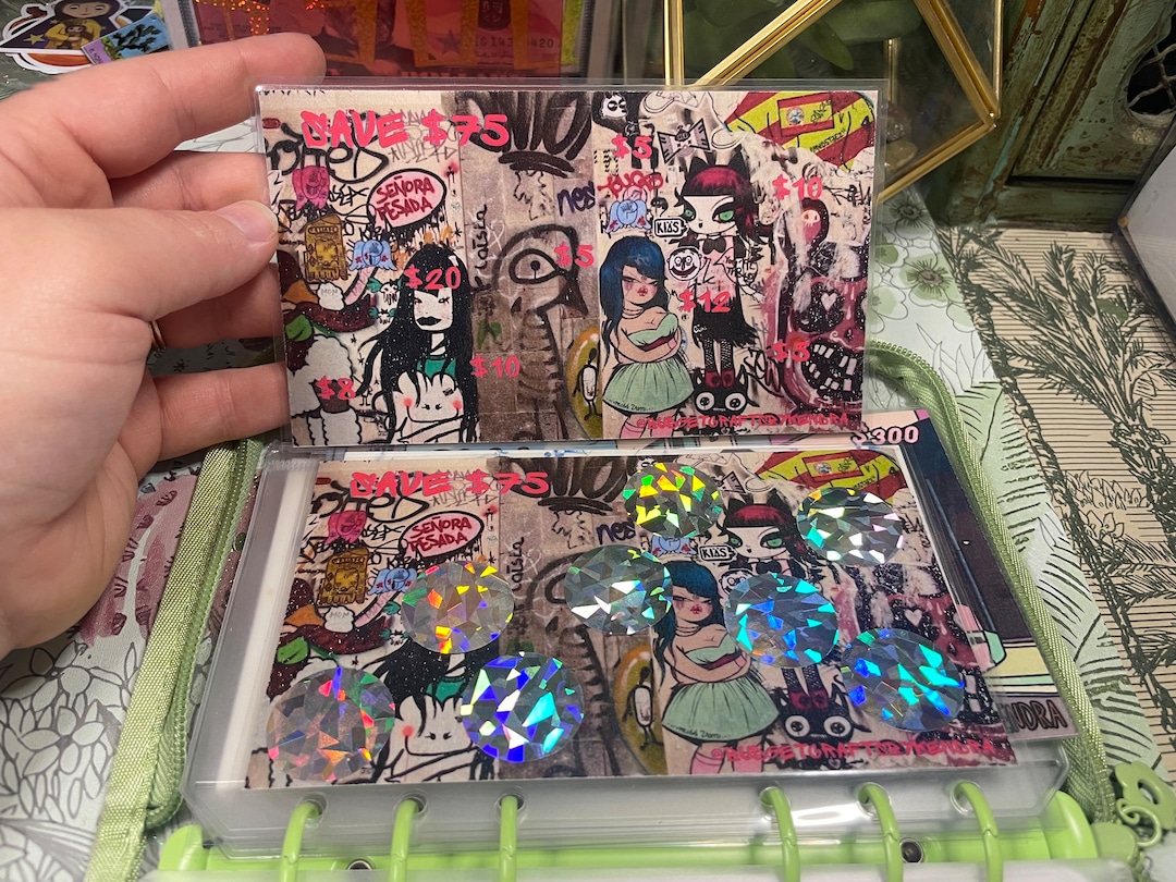 Miss Van Graffiti Scratch off Savings Challenges | Insert, Dashboard or ...