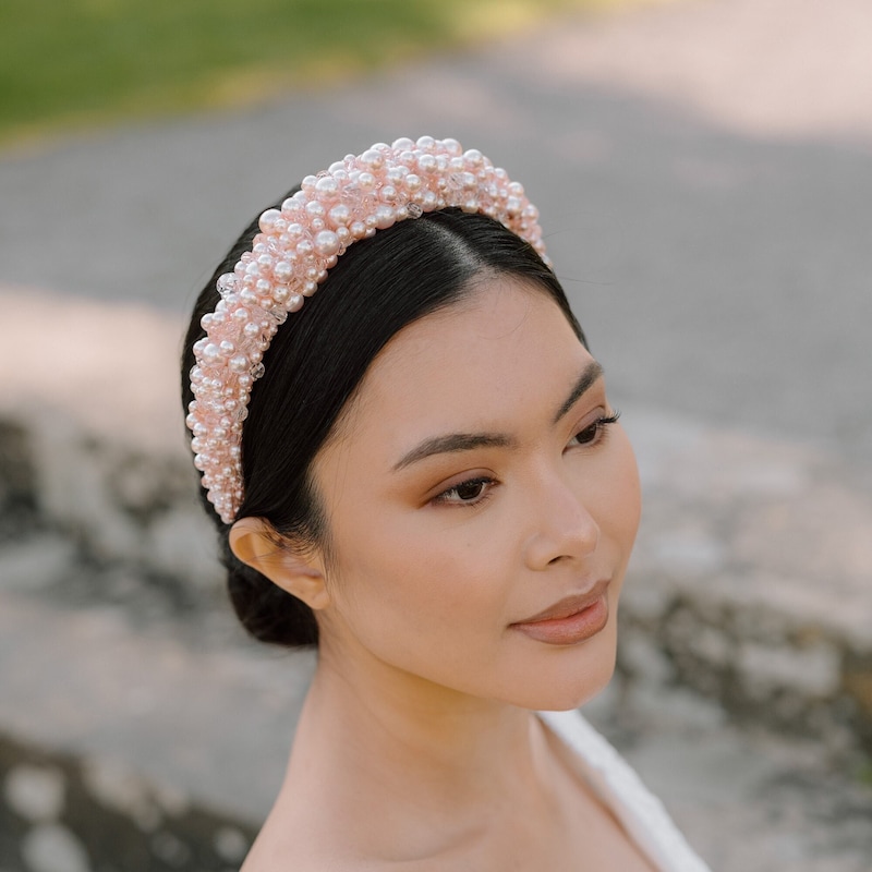 Pearl Bead Headband - Etsy