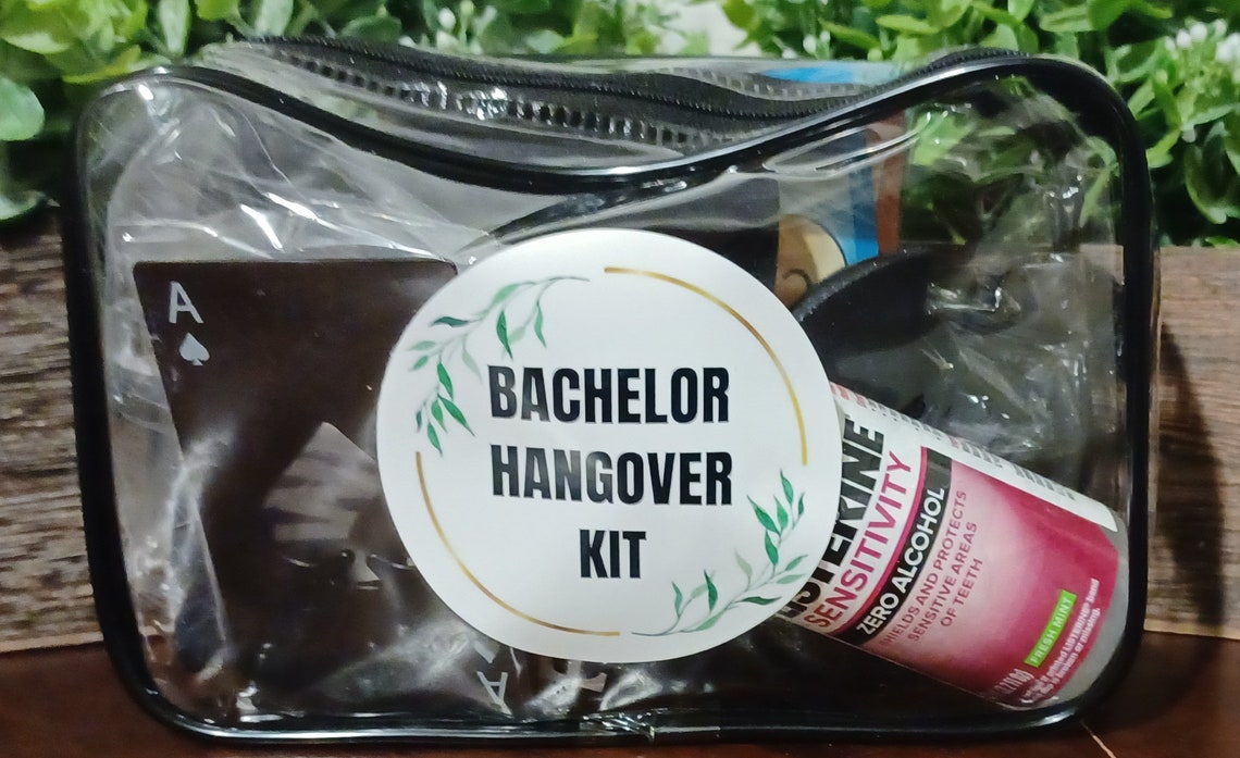 Deluxe XL Bachelor Hangover Recovery Kit Bachelor Survival Kit Bachelor ...