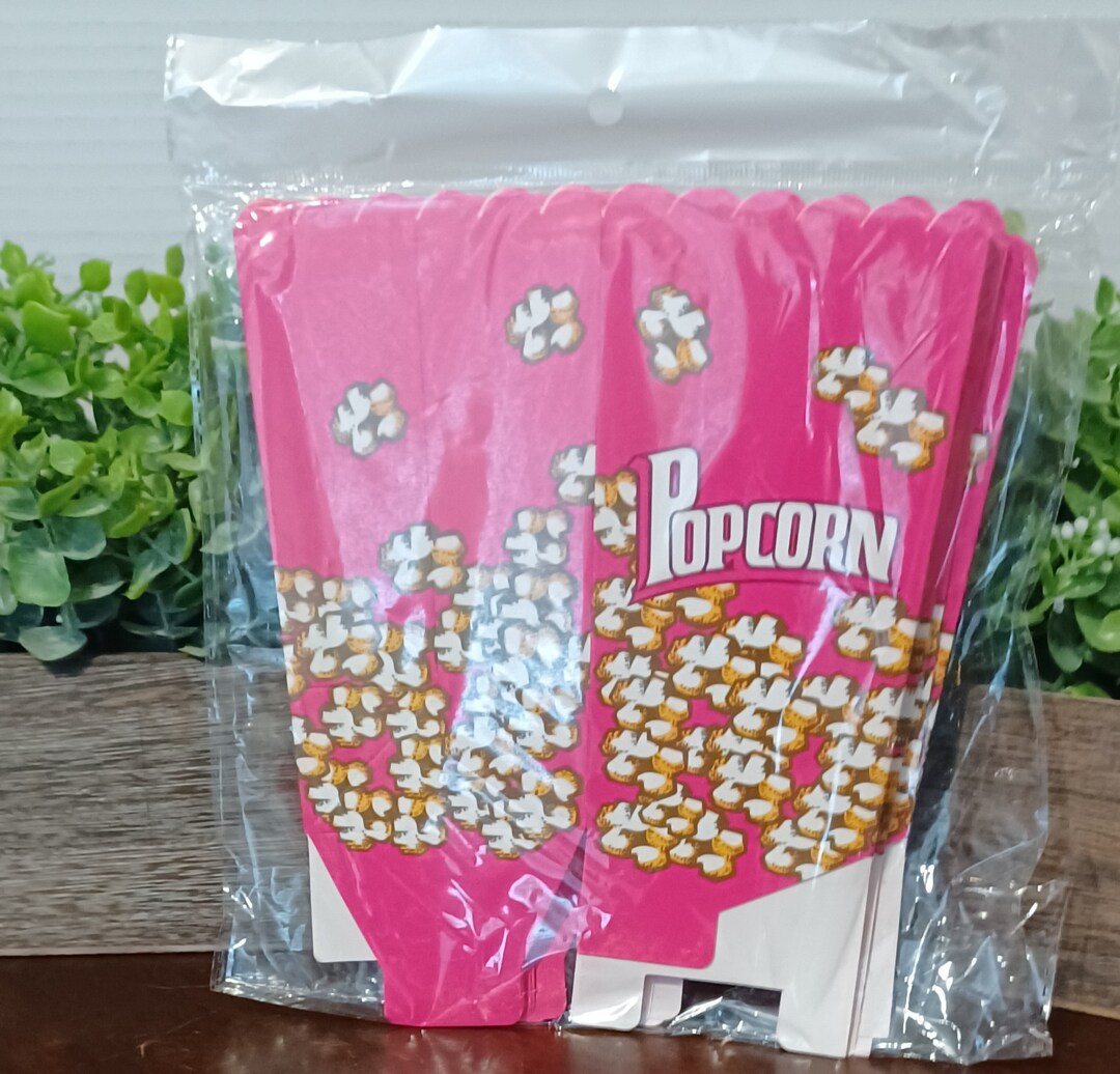 Pink Popcorn Boxes Set of 12 Hot Pink Popcorn Boxes Set of 12 - Etsy