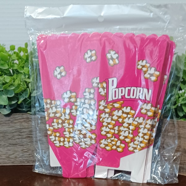 Pink Popcorn Box - Etsy