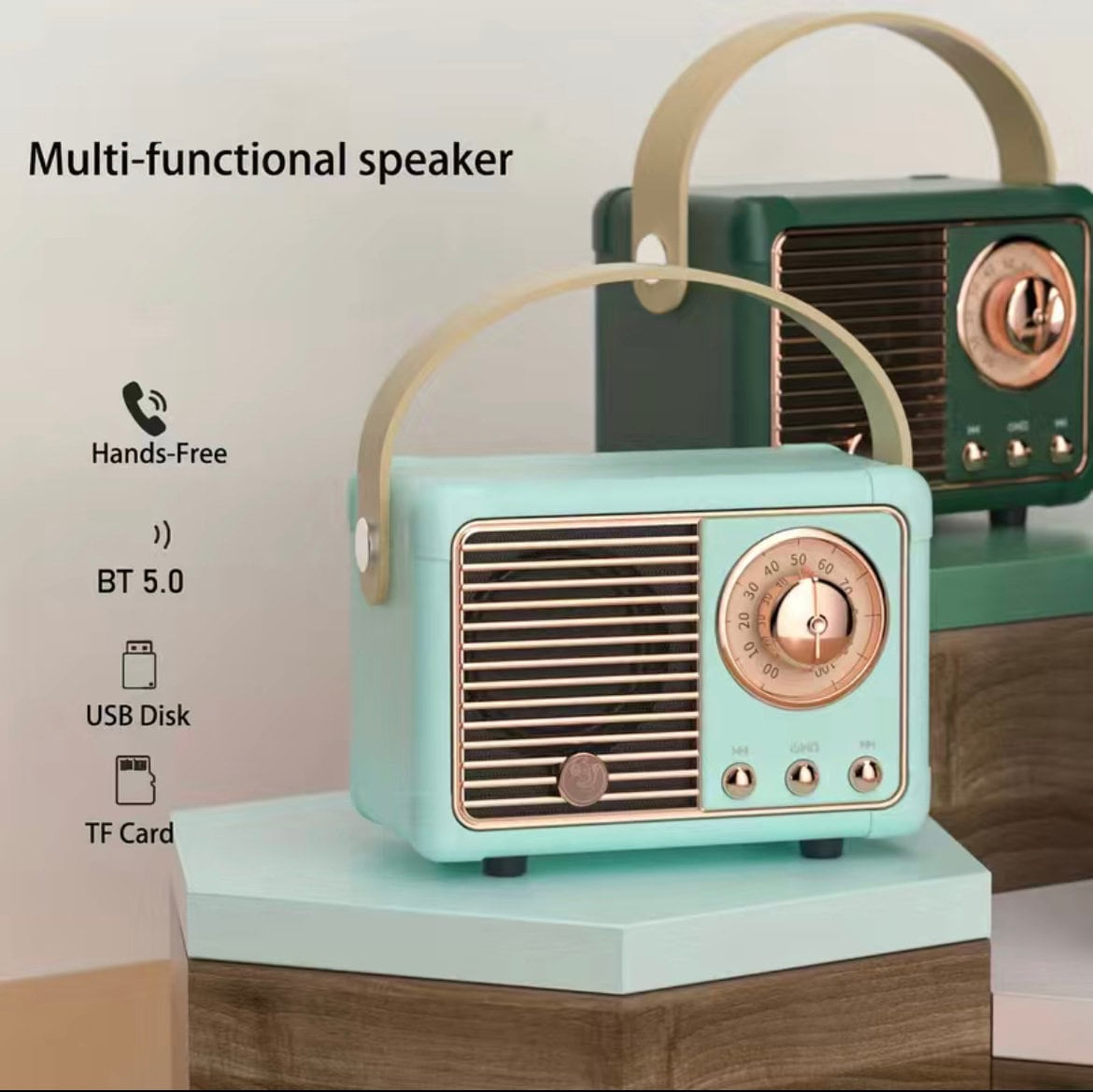Mini Retro Radio Speaker - Etsy